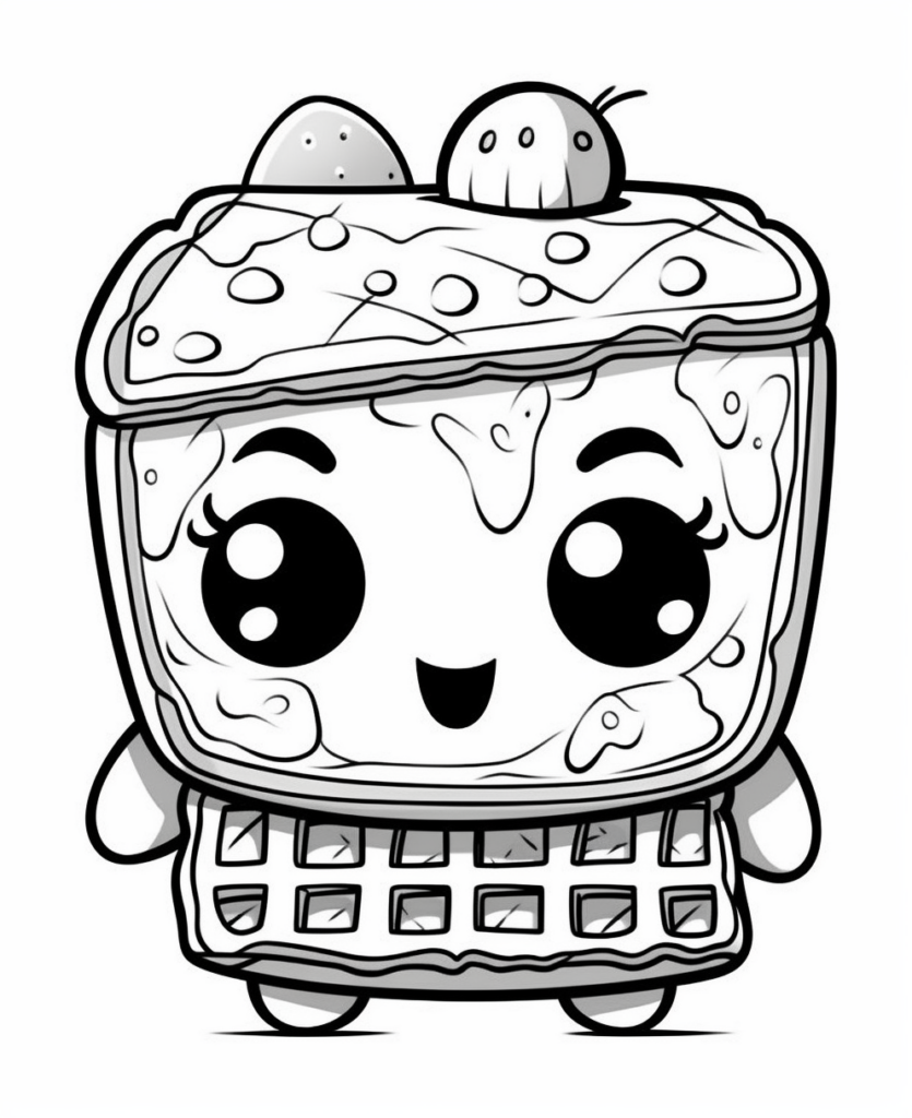 Cute Kawaii Food Coloring Book for Kids – Unlock Book Insights